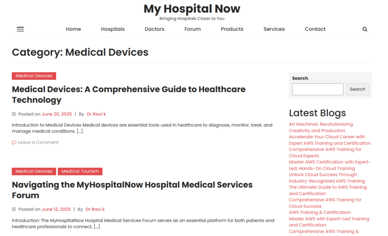 A Comprehensive Guide to the Medical Devices | MyhospitalNow - Best ...