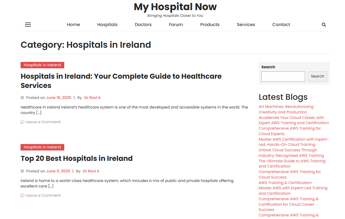 A Comprehensive Guide to Hospitals in the Ireland | MyhospitalNow ...